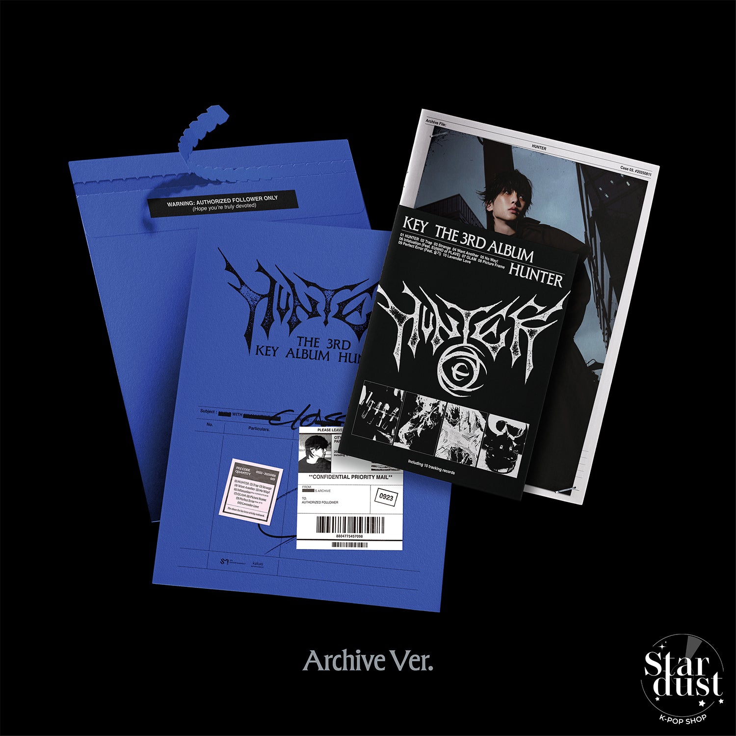 [PRE-ORDER] KEY - HUNTER [3rd Album] Archive Ver. - Stardust K-pop Shop ...