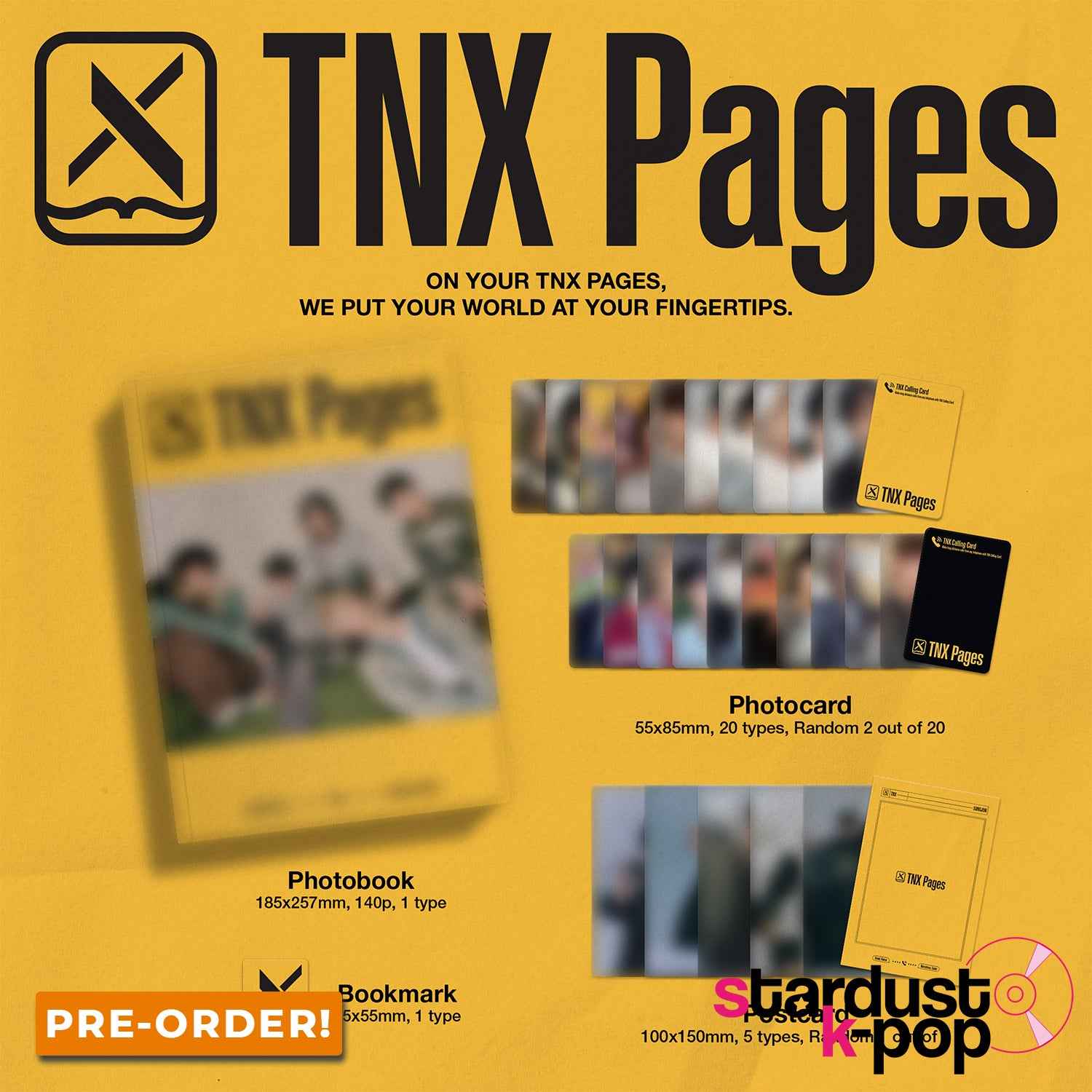 [PRE-ORDER] TNX - PHOTOBOOK [TNX Pages] - Stardust K-pop Shop - Photobook