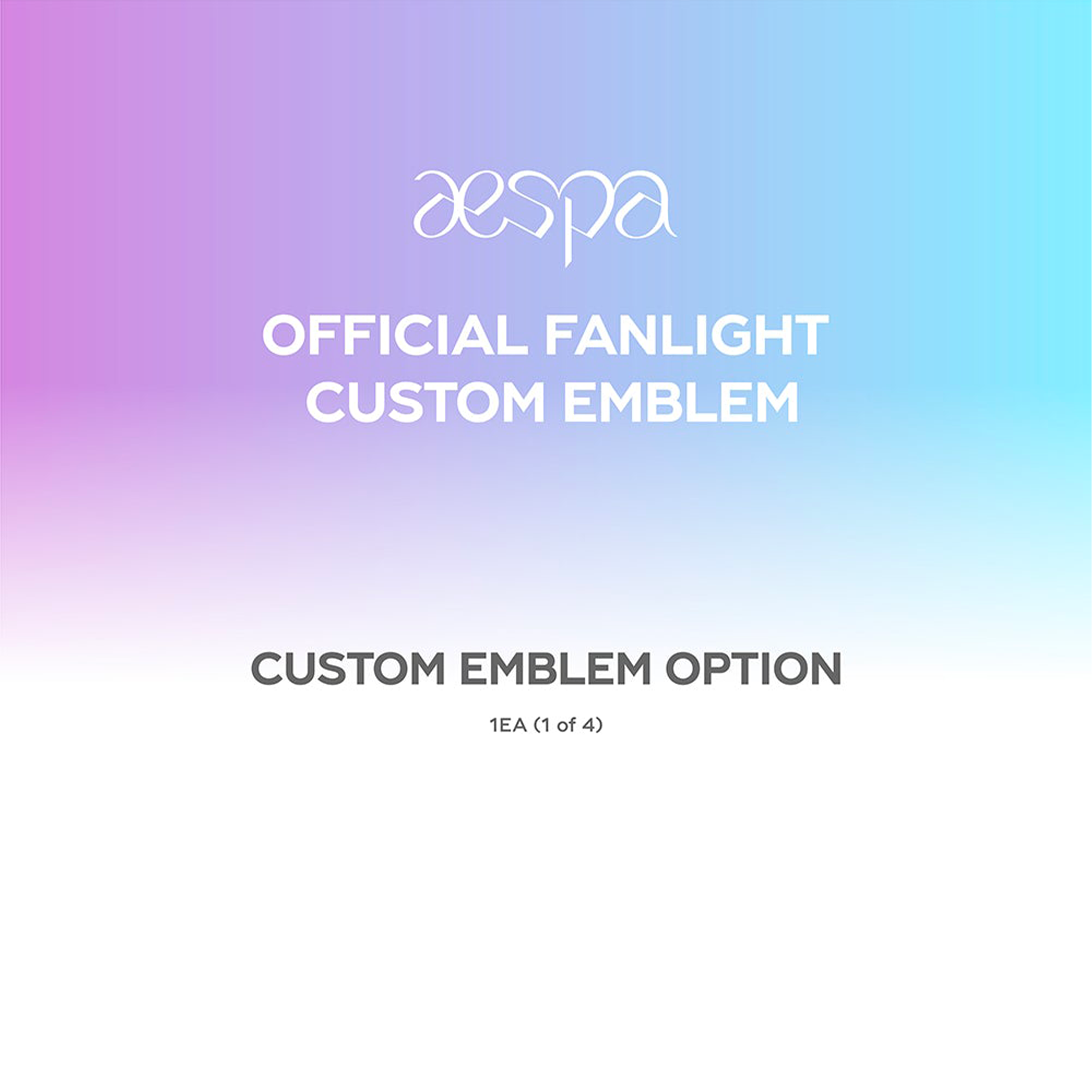 AESPA - OFFICIAL LIGHTSTICK CUSTOM EMBLEM - Stardust K-pop Shop ...